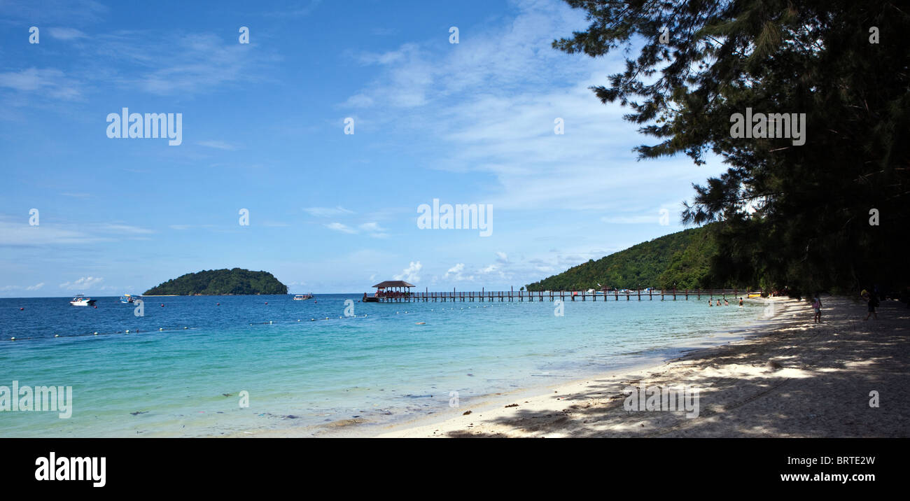 A view of Manukan Island near Kota Kinabalu in Sabah, Malaysian Borne ...