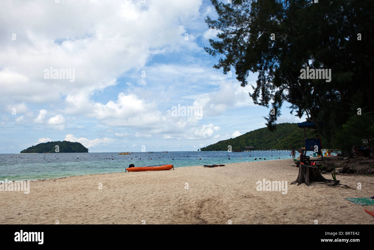 A view of Manukan Island near Kota Kinabalu in Sabah, Malaysian Borne ...
