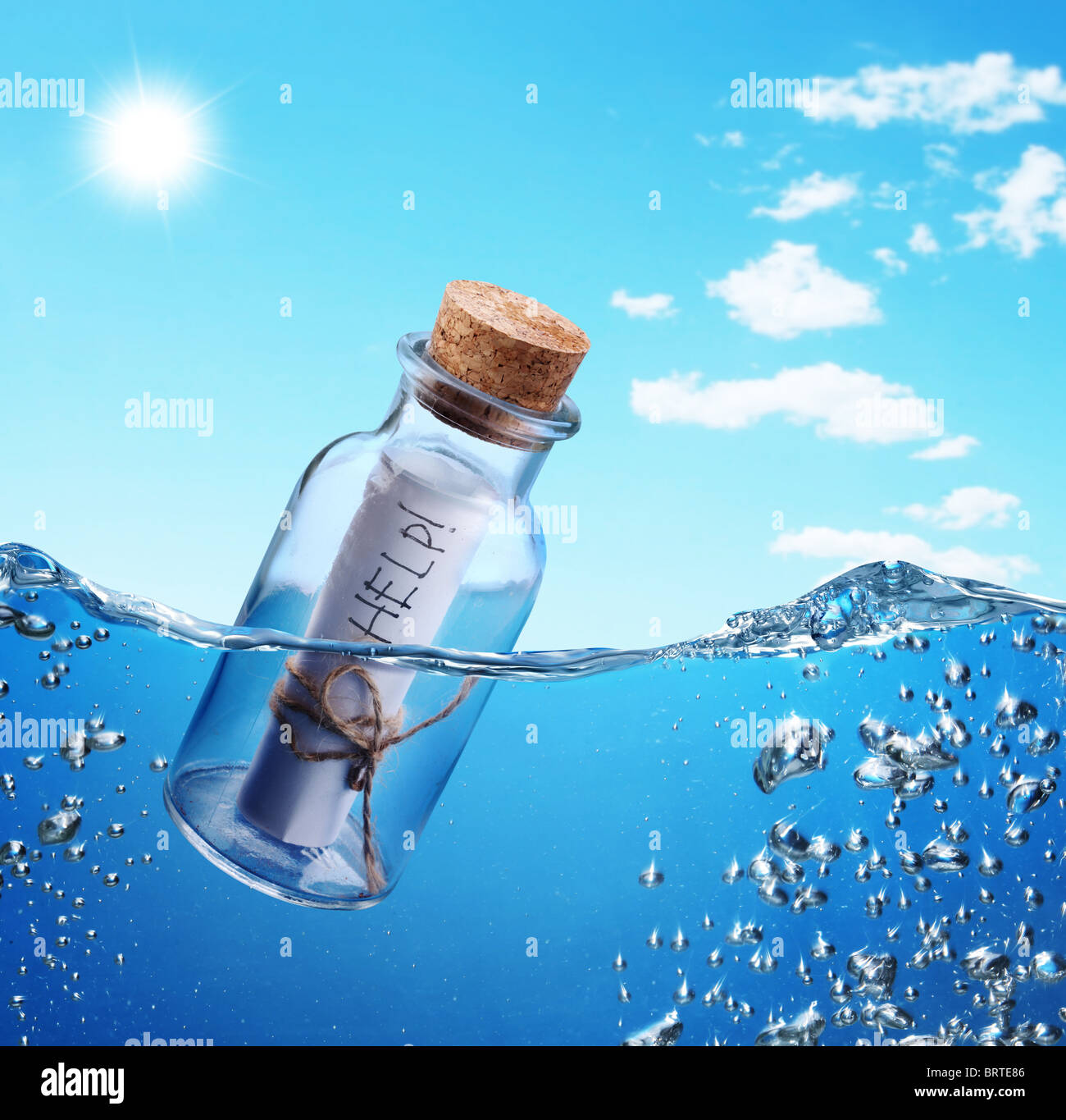 Letter message bottle hi-res stock photography and images - Alamy