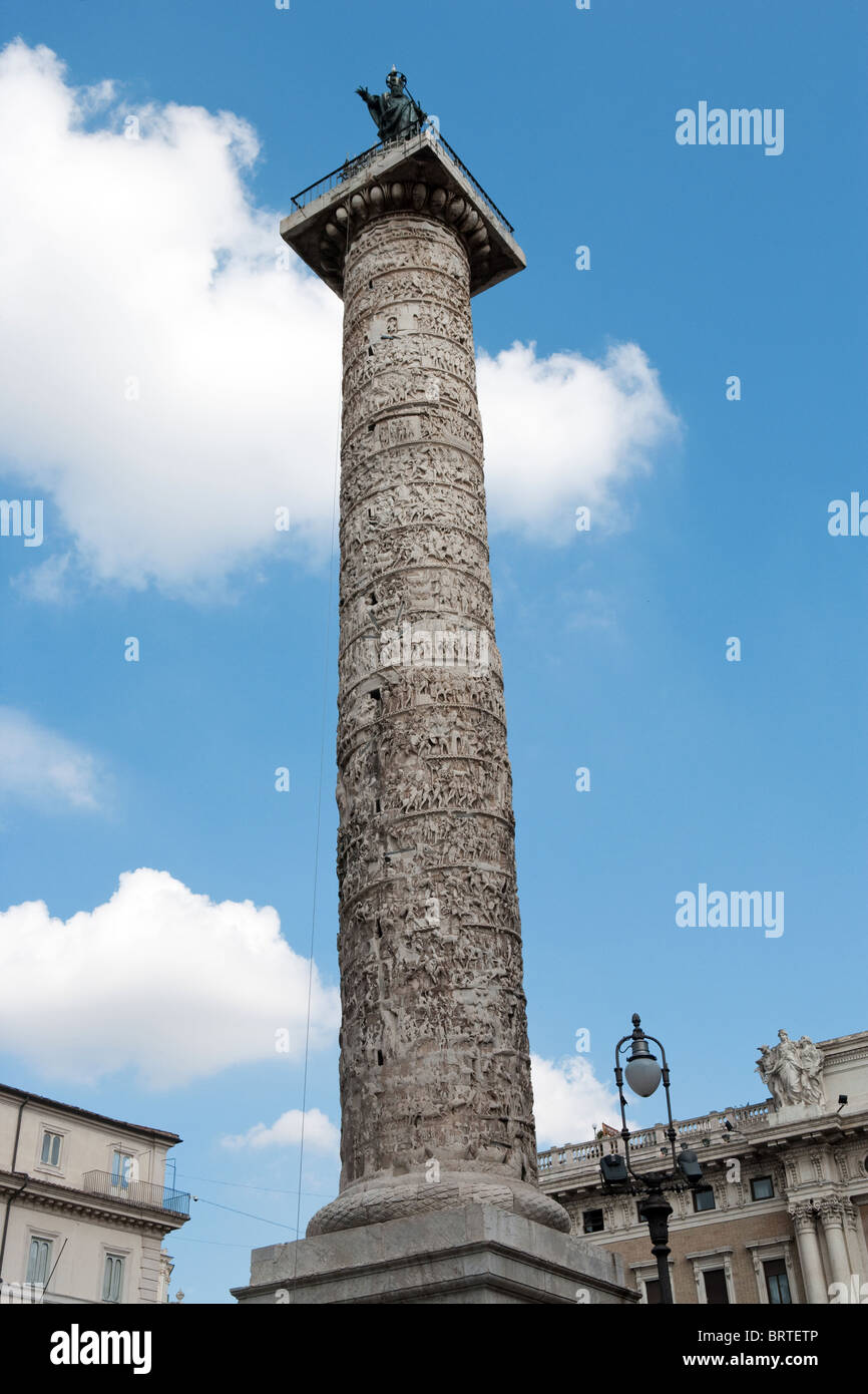 column historical roman monument Rome Italy city Stock Photo - Alamy
