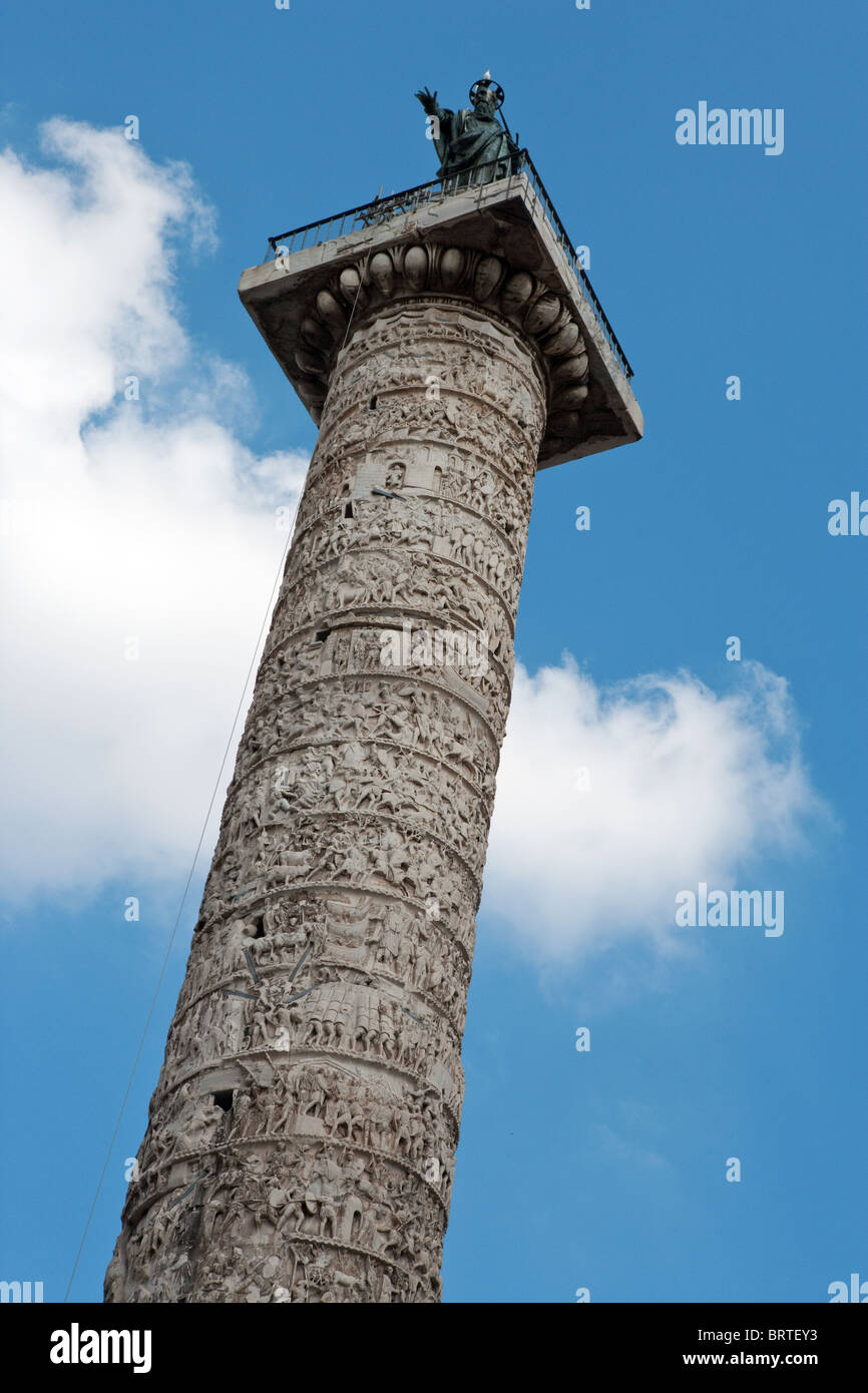column historical roman monument Rome Italy city Stock Photo - Alamy