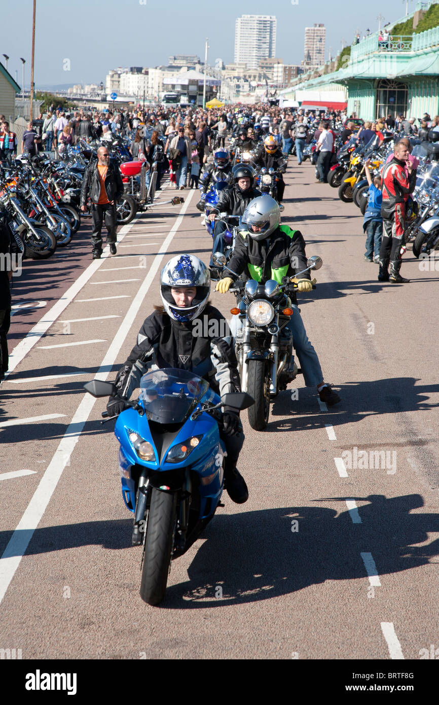 Brightonia 2010, Brighton's seafront taken over by bikers Stock Photo ...