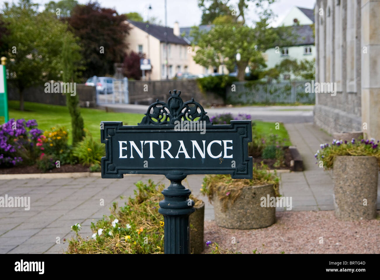 Ornate entrance sign Stock Photo - Alamy