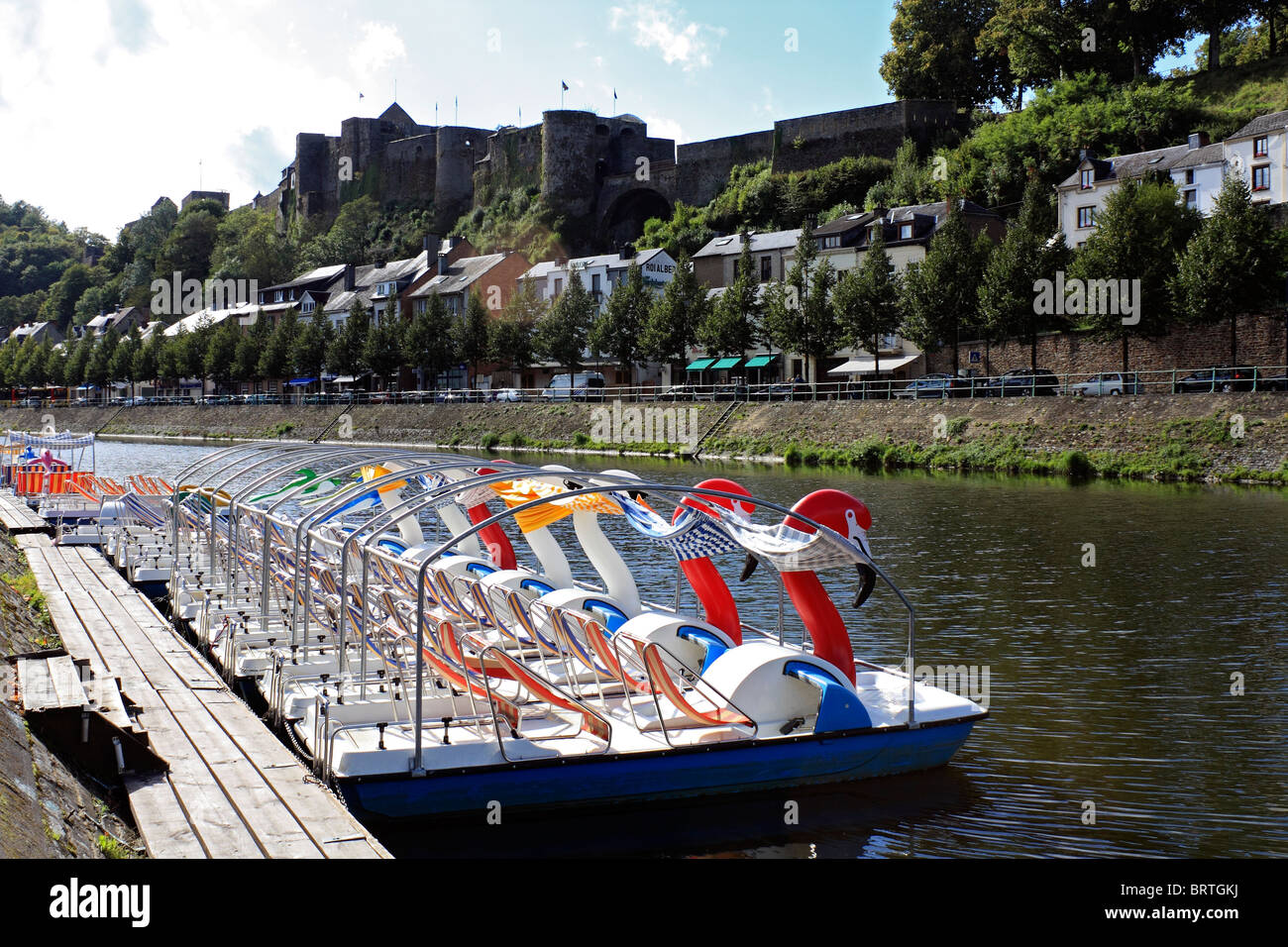 The town of Bouillon sits in a sharp bend of the river Semois in the ...