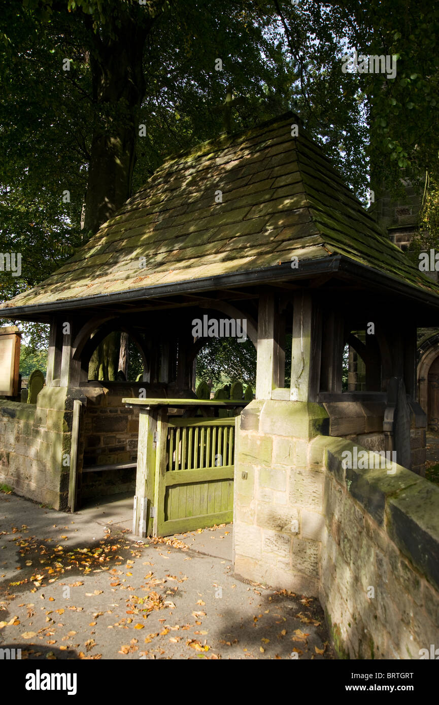 The LychGate of St. James' church, Westhead, Ormskirk, Lancashire Stock ...