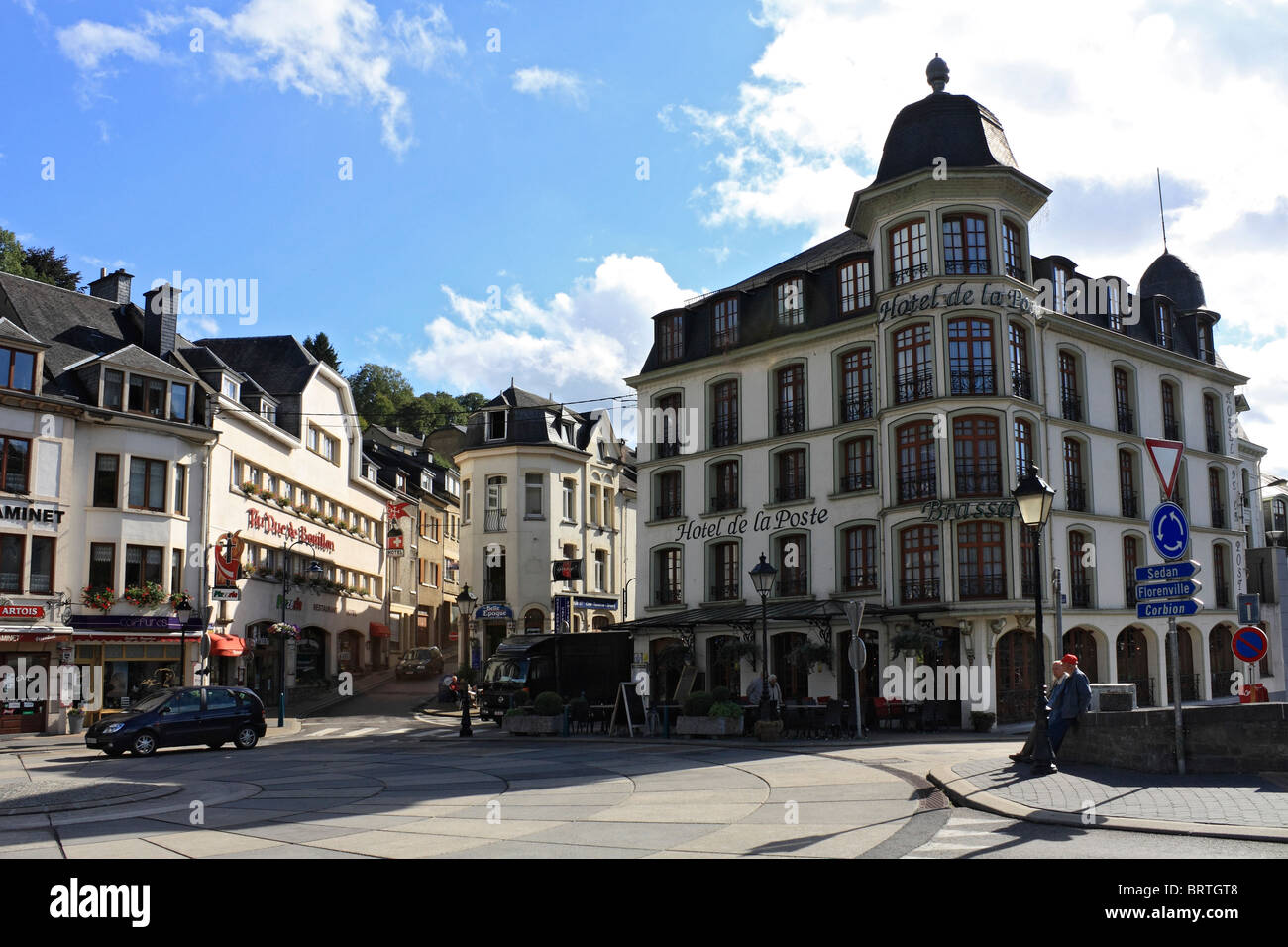 The town of Bouillon sits in a sharp bend of the river Semois in the ...