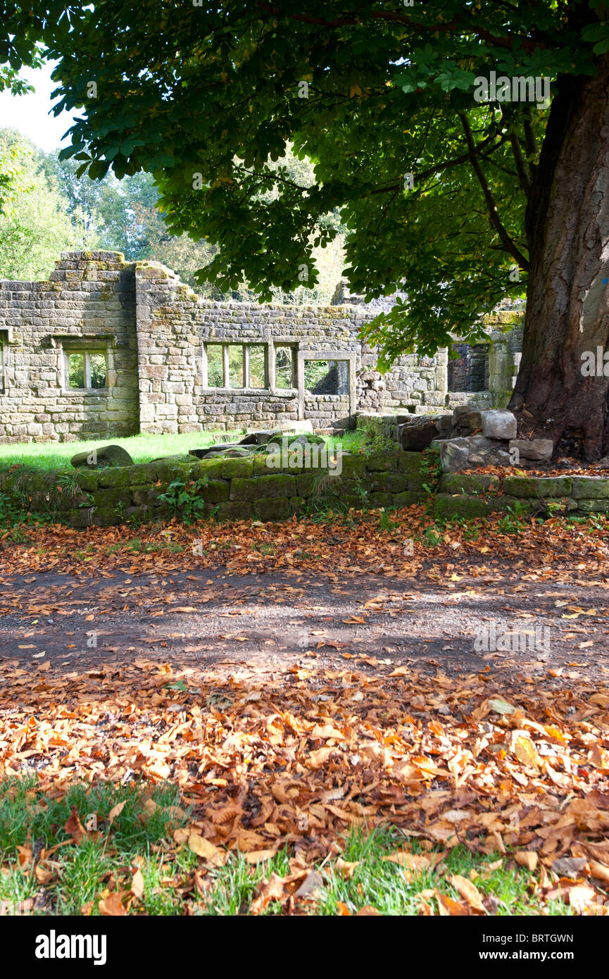 Wycoller Hall in Autumn Stock Photo - Alamy