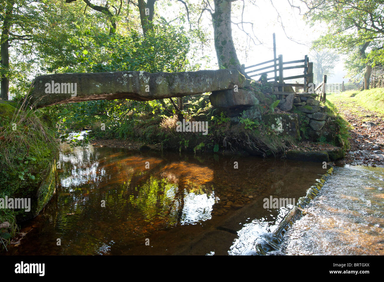 Wycoller Bridge in Lancashire Stock Photo - Alamy