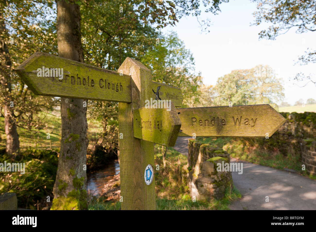 Pendle Way in the Lancashire Countryside Stock Photo - Alamy