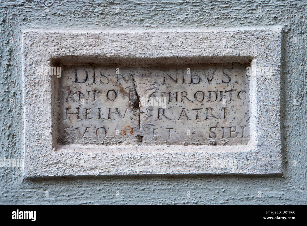 Latin inscription marble engraving wall Rome italy Rondinini Palace ...