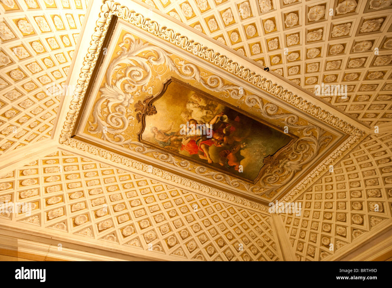 Interior with decorated ceiling hi-res stock photography and images - Alamy