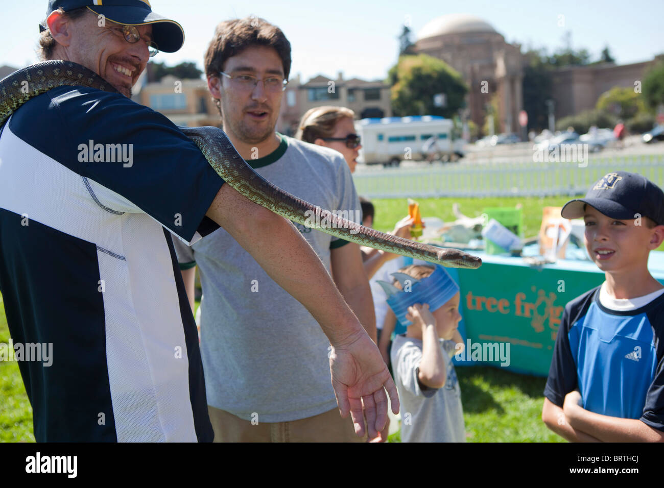 Man Holding A Snake High Resolution Stock Photography and Images - Alamy