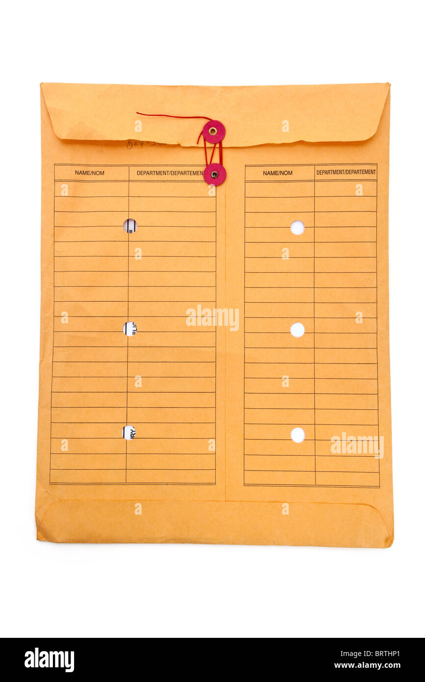 Manila Paper File Envelope close up Stock Photo - Alamy