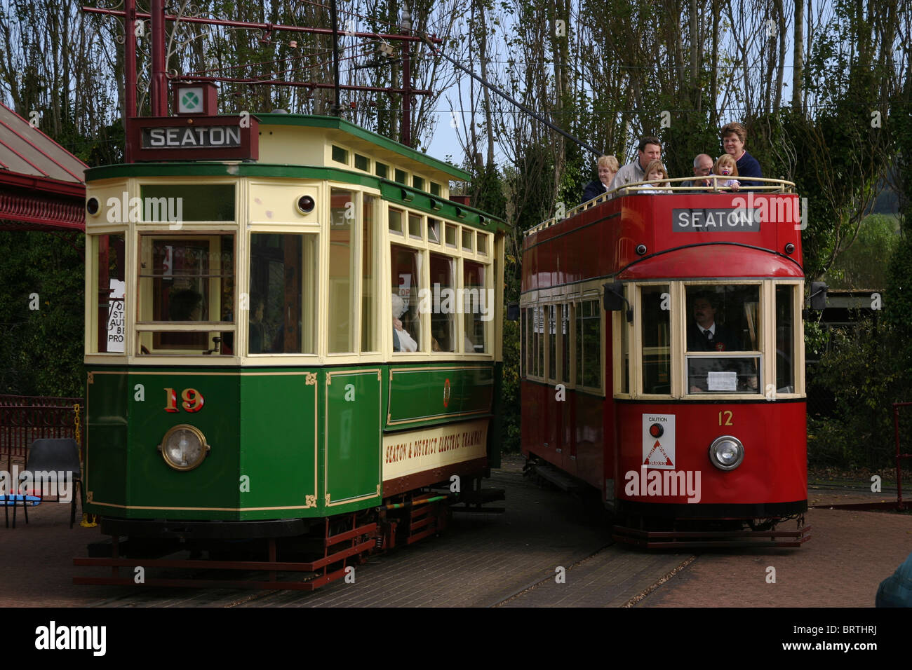 Narrow gauge miniature tram on the Seaton to Colyton Tramway Seaton ...