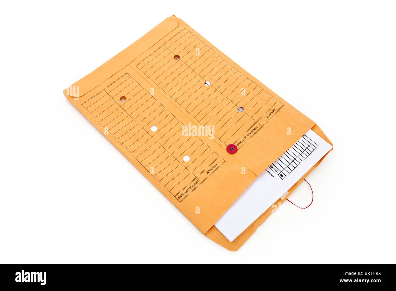Manila Paper File Envelope close up Stock Photo - Alamy