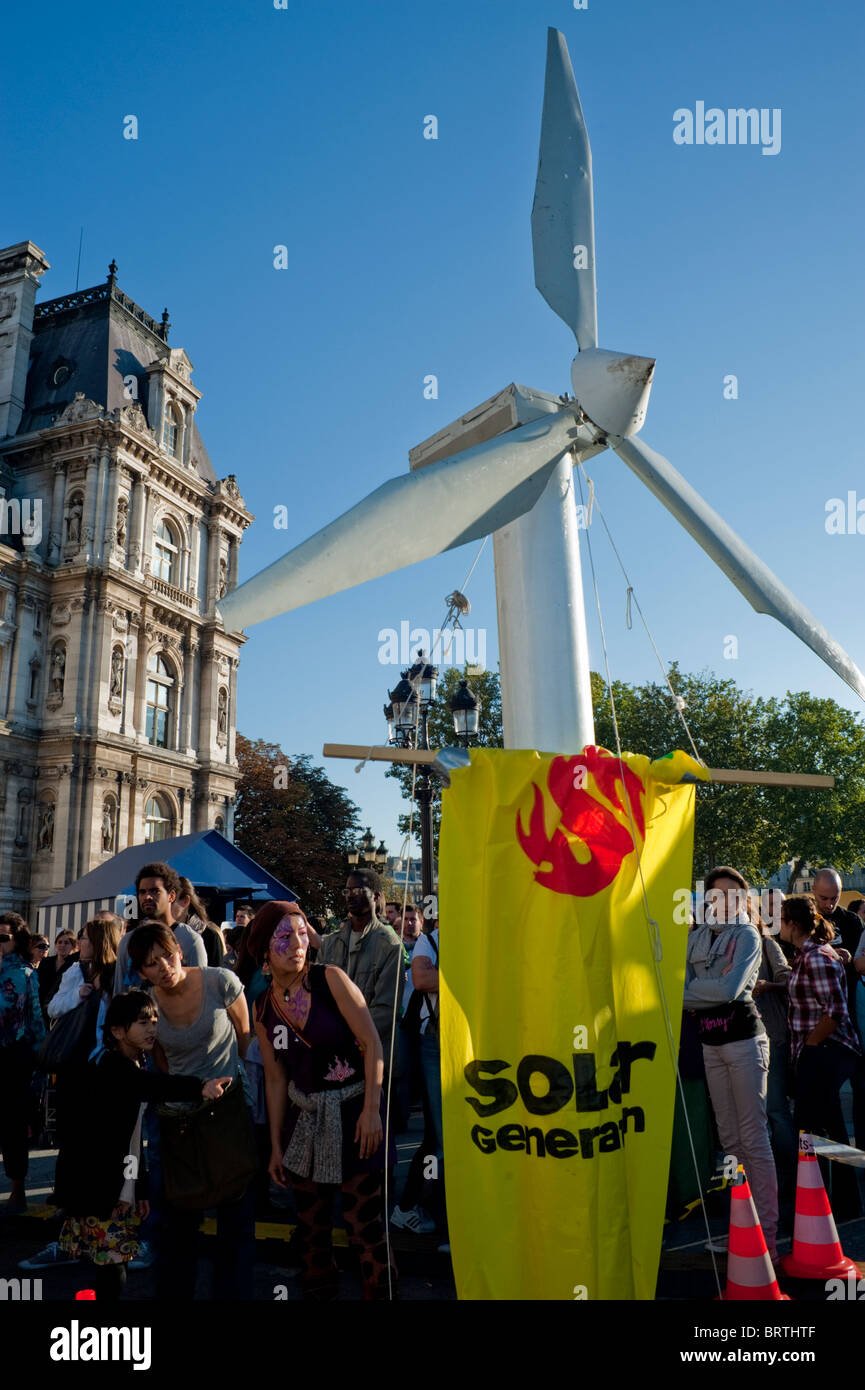 Paris, France - Exterior, Environmental Awareness Day, Student Group ...