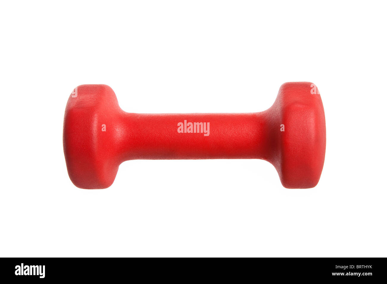 Red Dumbbell close up shot Stock Photo - Alamy