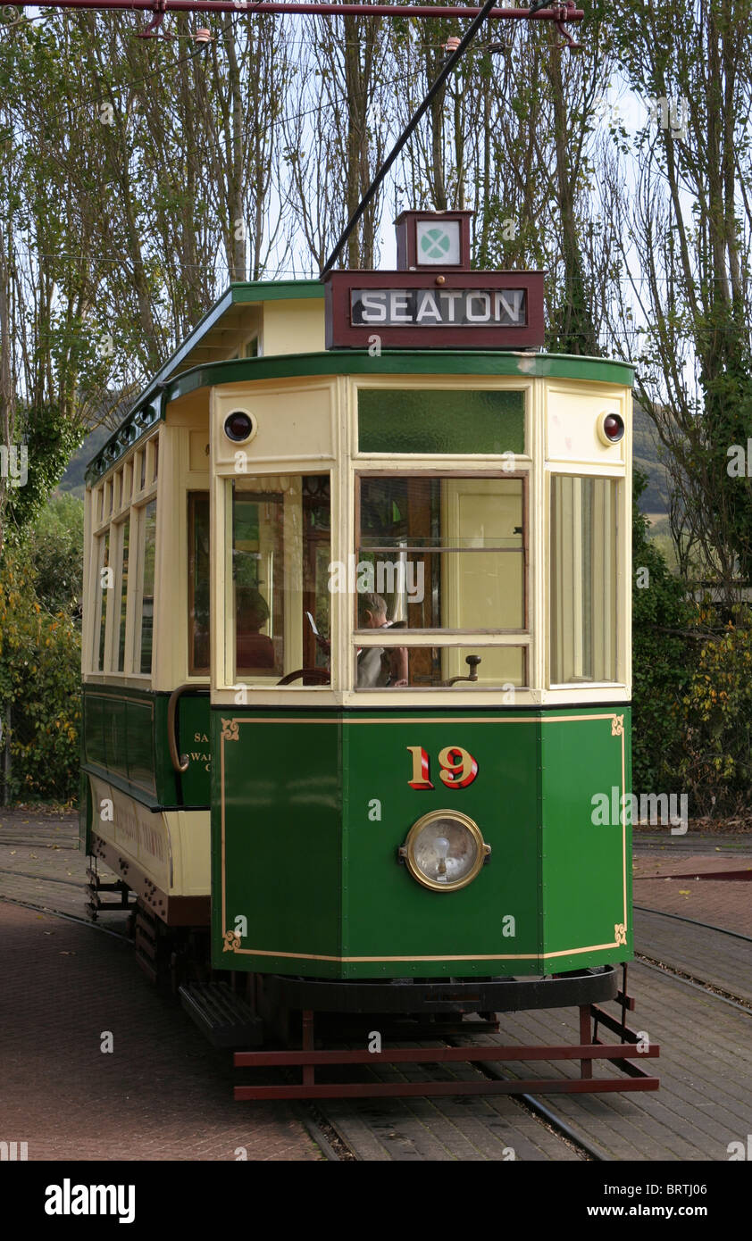 Narrow gauge miniature tram on the Seaton to Colyton Tramway Seaton ...
