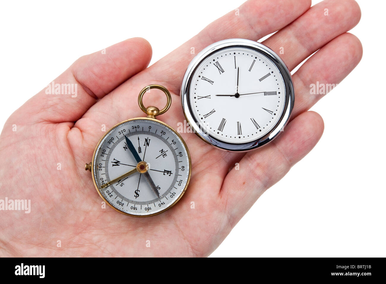 Compass clock hi-res stock photography and images - Alamy