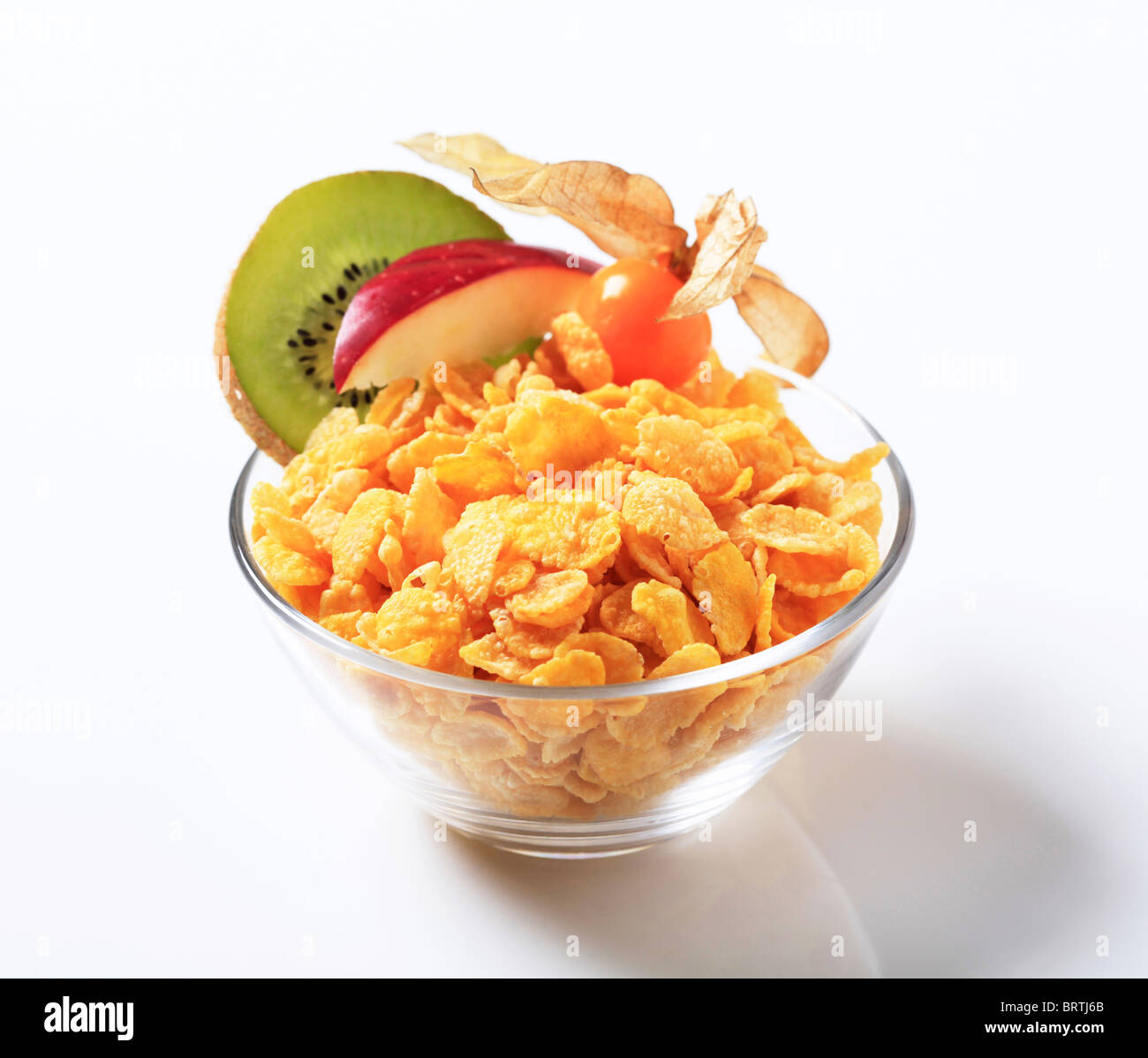 Bowl of corn flakes Stock Photo - Alamy