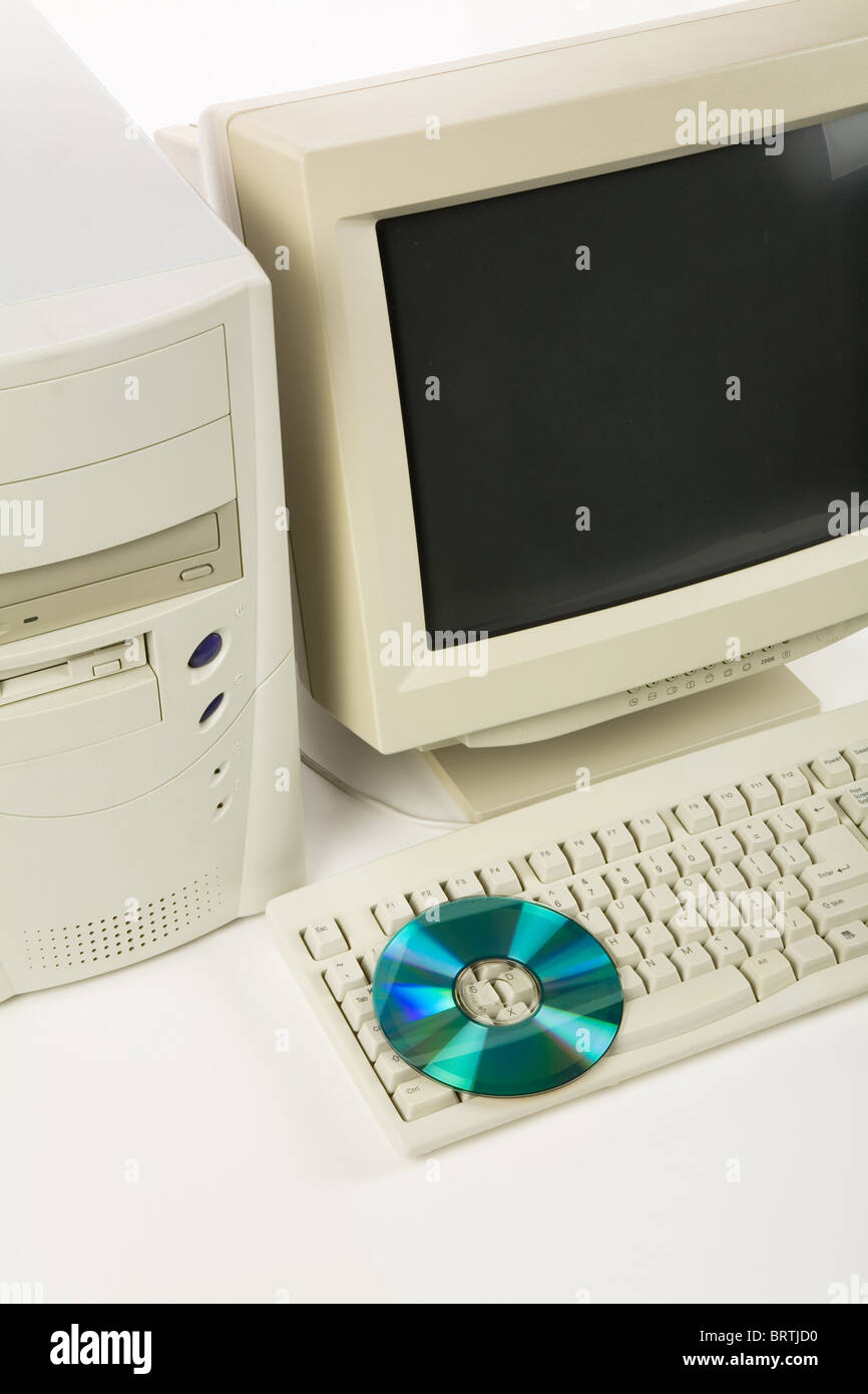 Desktop Computer and CD-ROM Drive close up shot Stock Photo - Alamy