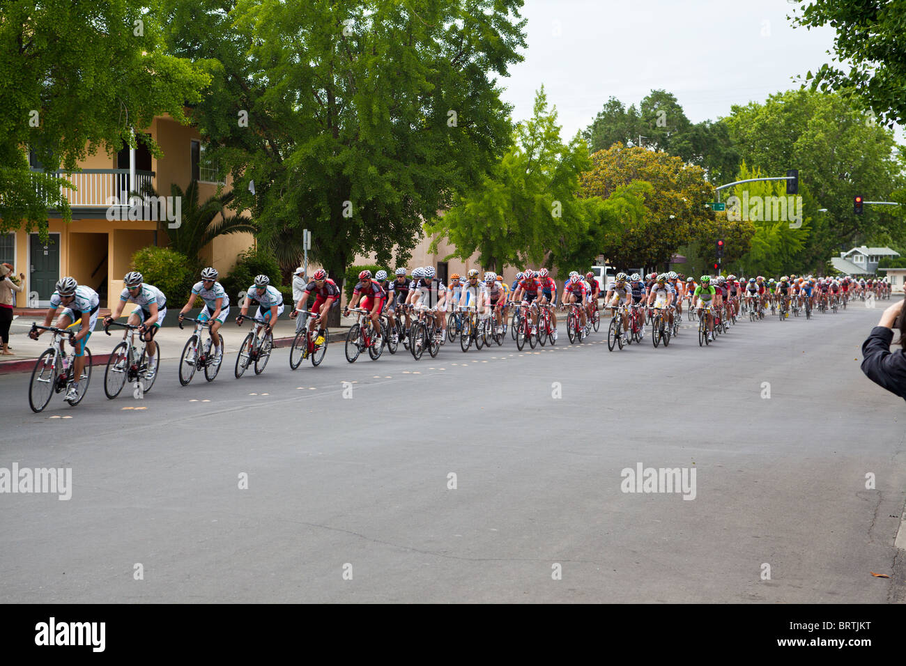 Professional cyclist time trial spectators hi-res stock photography and ...