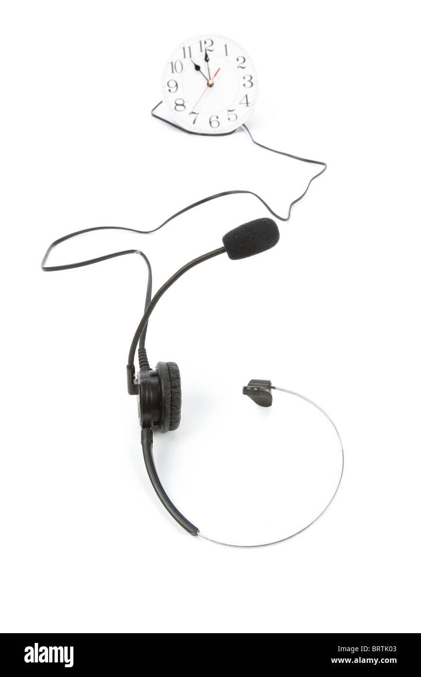 clock and telephone, around the clock supporting Stock Photo - Alamy