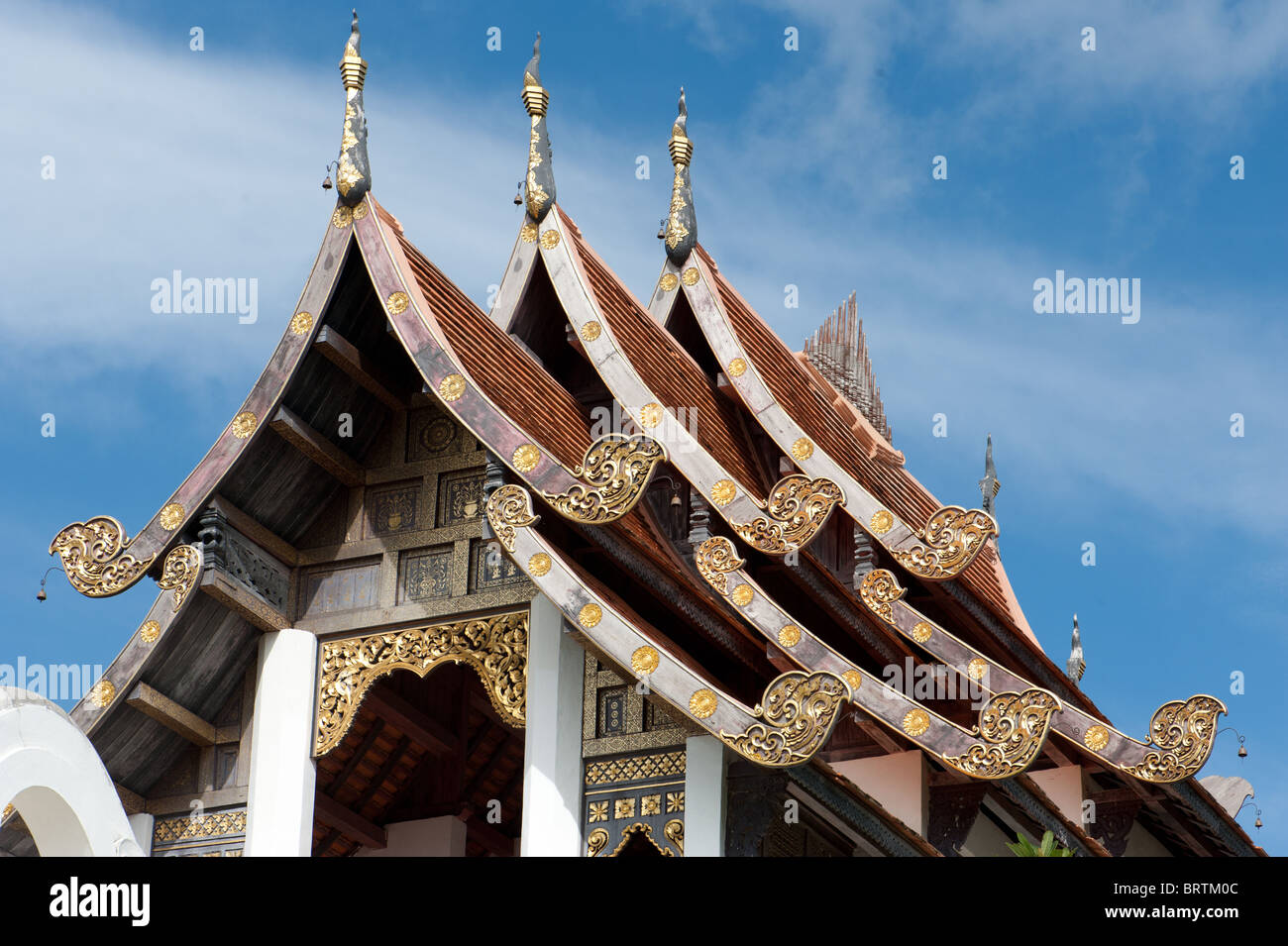 Ornate Thai Temple Stock Photo - Alamy