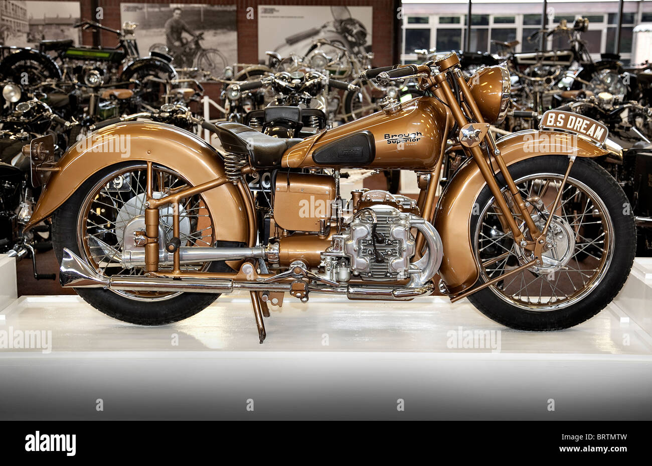 Brough Superior Golden Dream Show model 1939 Stock Photo - Alamy