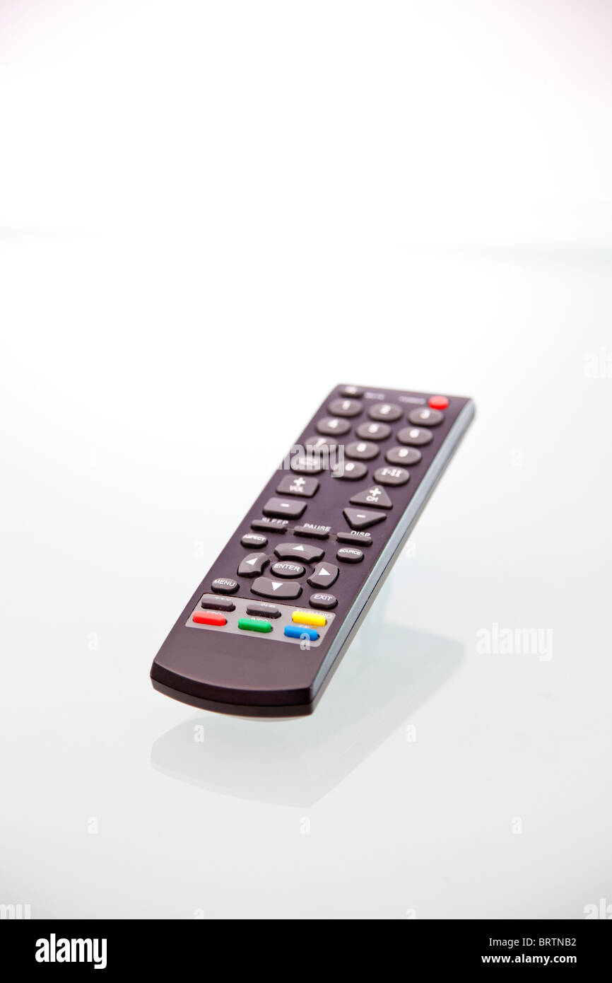 T.V, / D.V.D. Player Infrared Remote Control on Reflective background ...