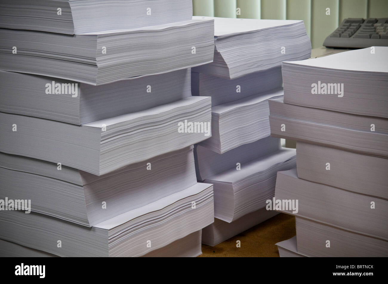 A4 paper pile hi-res stock photography and images - Alamy
