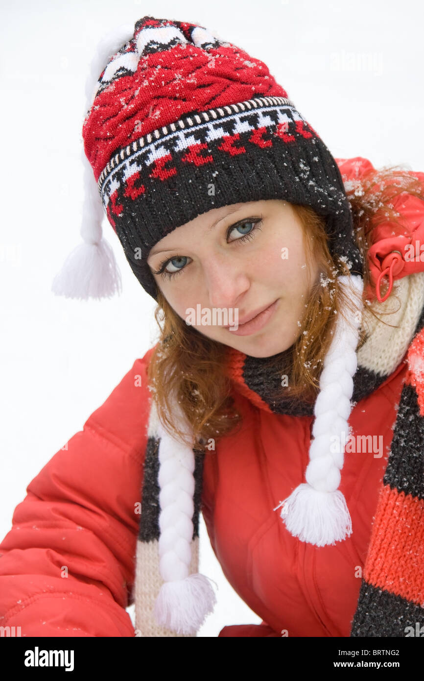 Girl stocking cap hi-res stock photography and images - Alamy