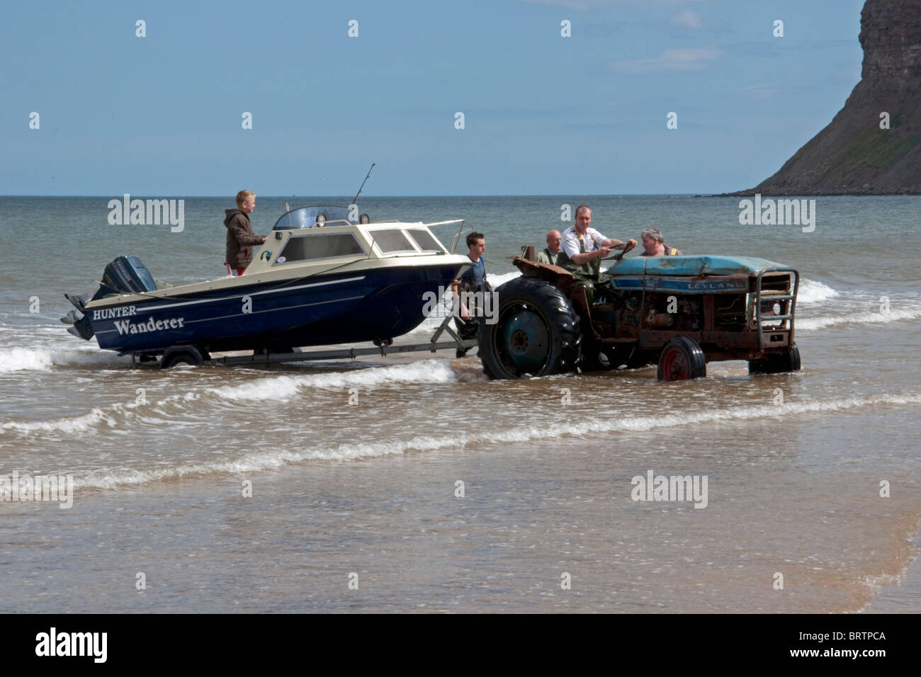 Fishing boat and tractor hi-res stock photography and images - Alamy