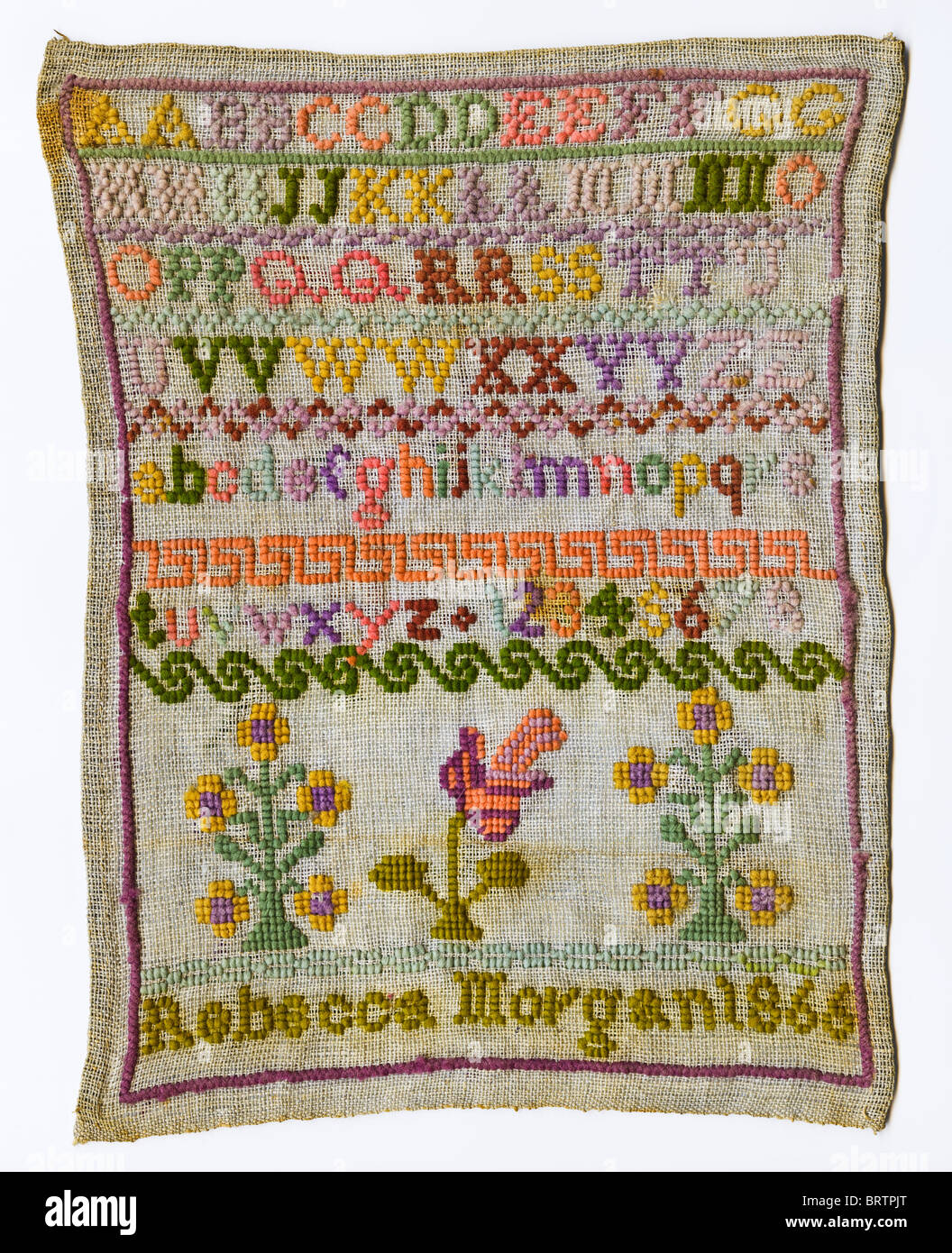 Sampler embroidery hi-res stock photography and images - Alamy