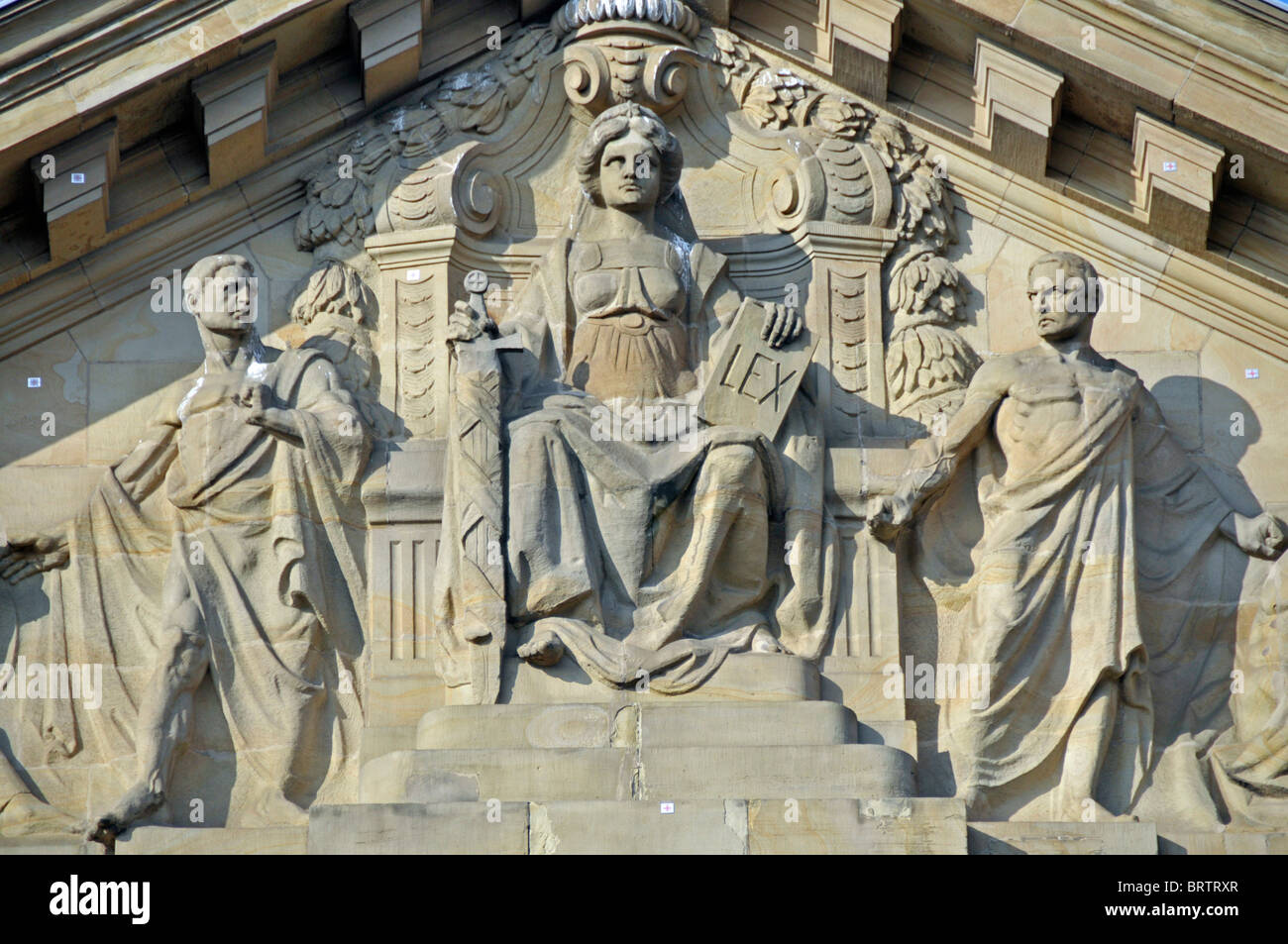 Justice without a blindfold, Higher Regional Court and seat of the ...