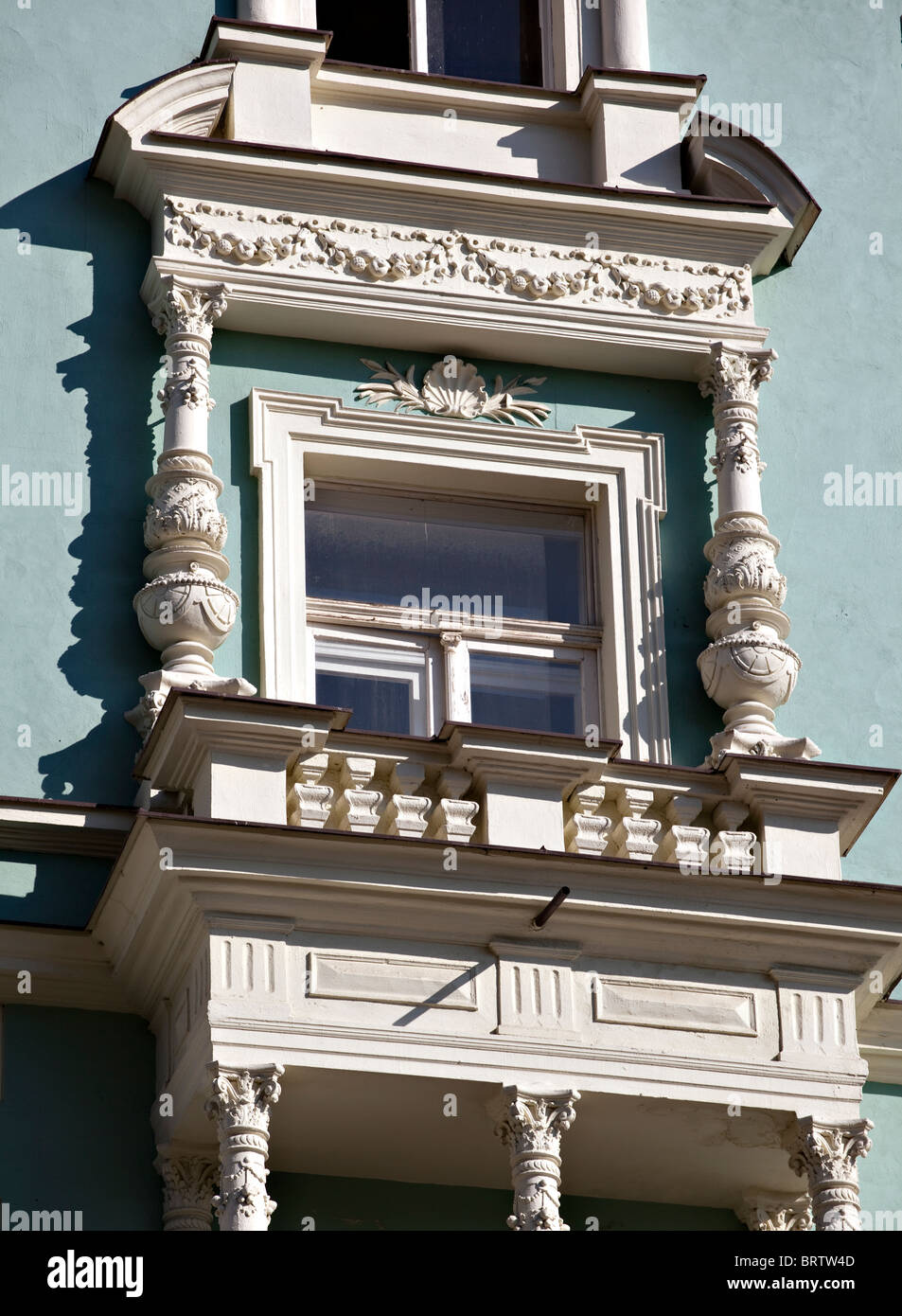 Old balcony in Prague, very old building Stock Photo - Alamy