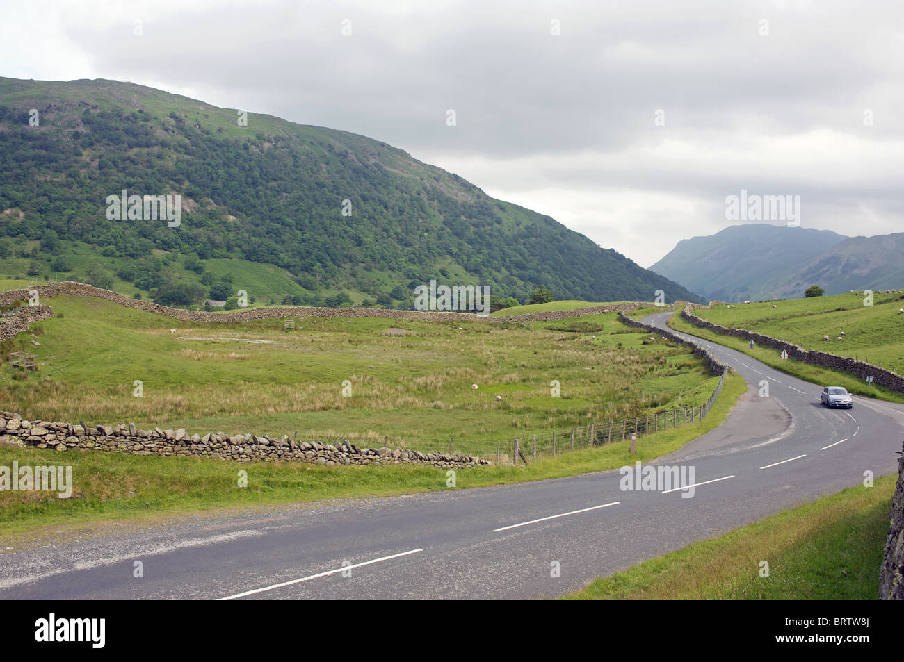 Kirkstone Pass A592 road Cumbria, England Stock Photo - Alamy