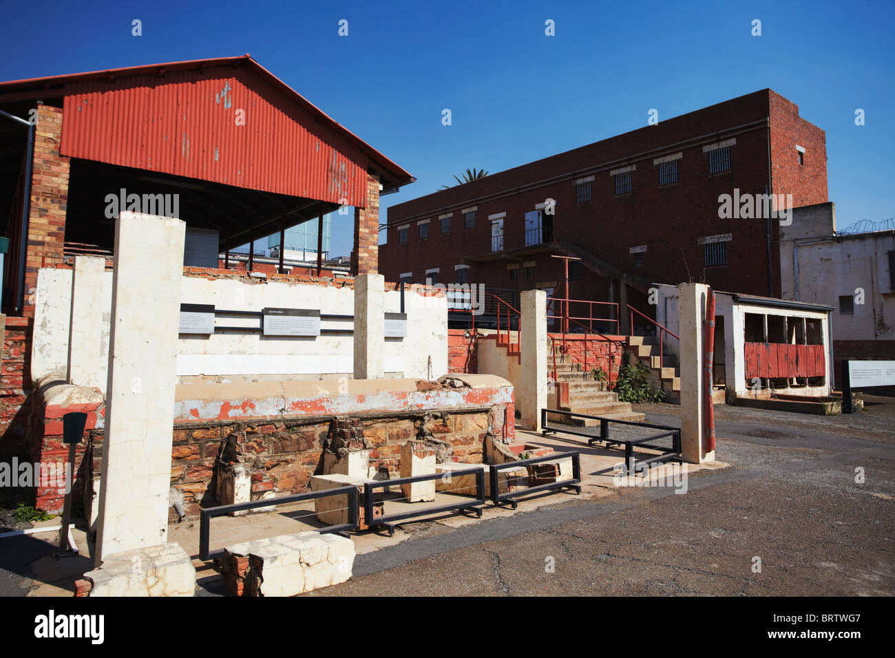 Interior of Constitution Hill (former Apartheid prison), Hillbrow ...