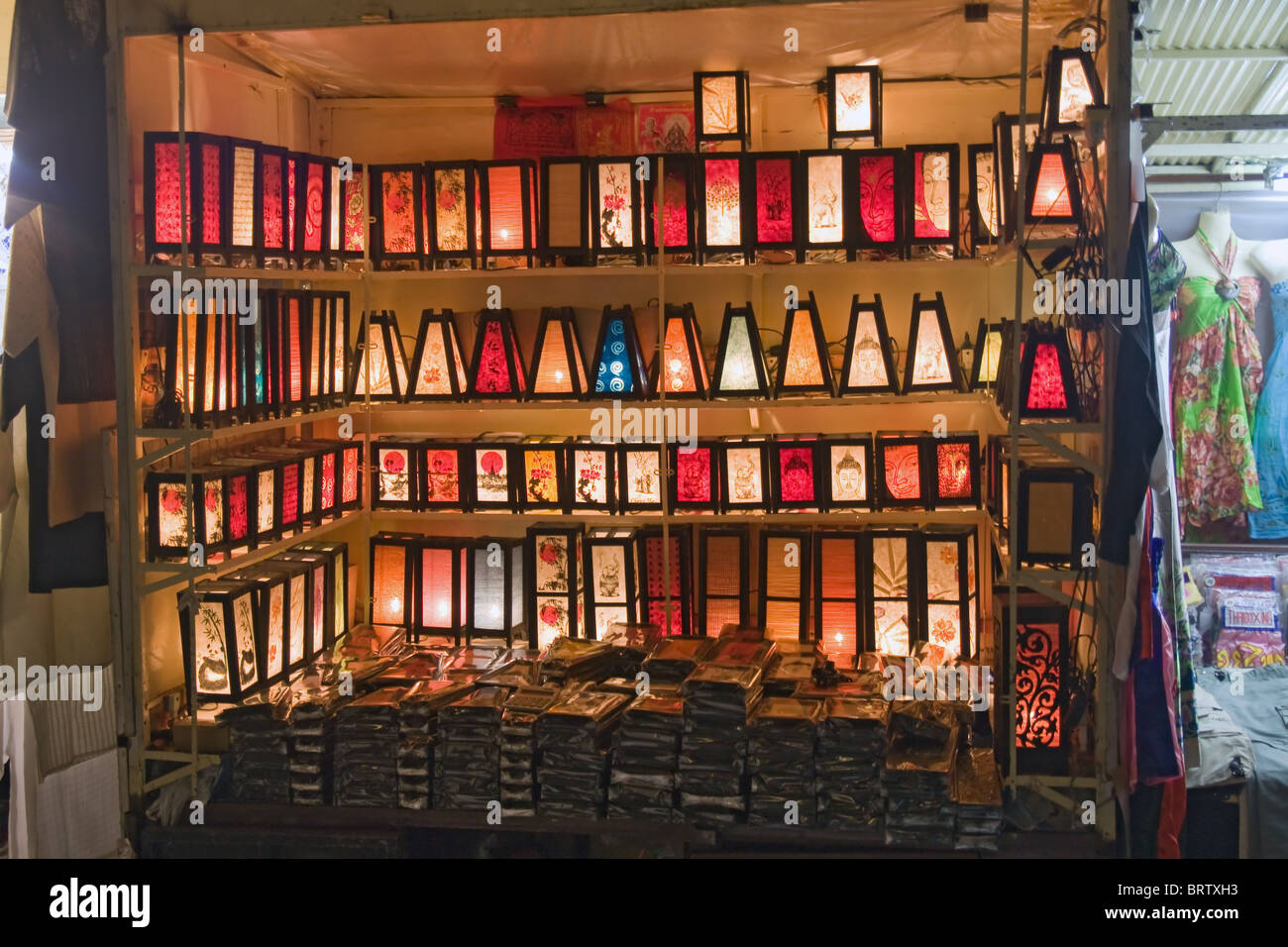 night bazaar in Asia Stock Photo - Alamy