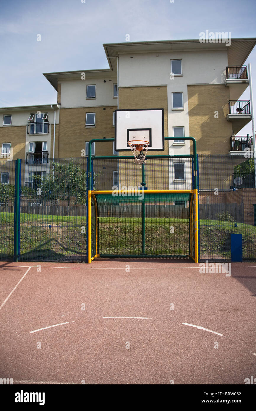 Basketball and football court Stock Photo - Alamy