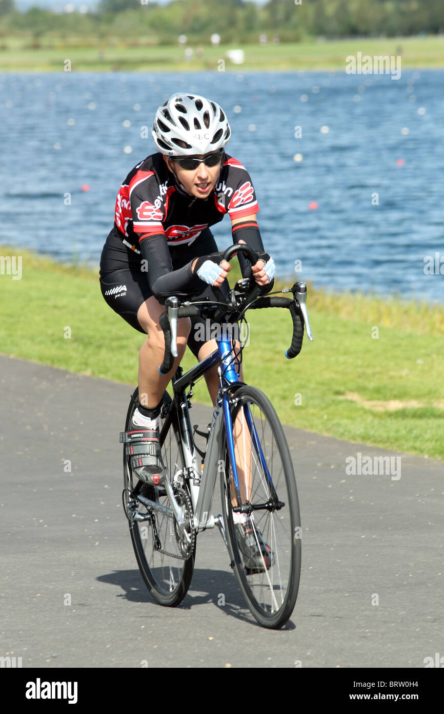Triathlon Lake Dorney Windsor Stock Photo - Alamy