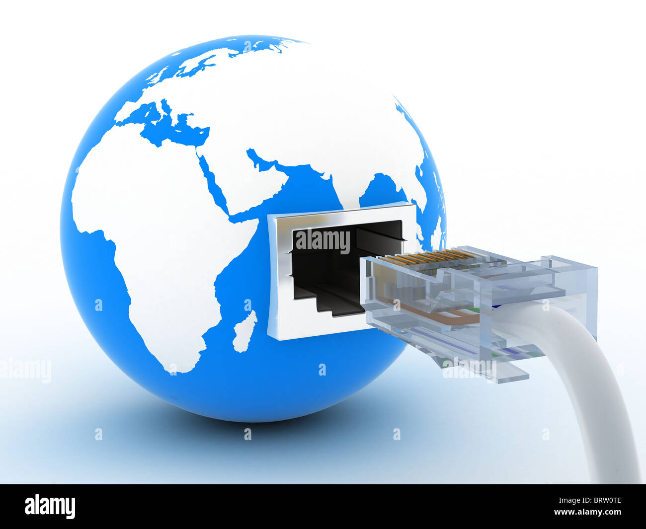 abstract presentation of the internet on earth Stock Photo - Alamy