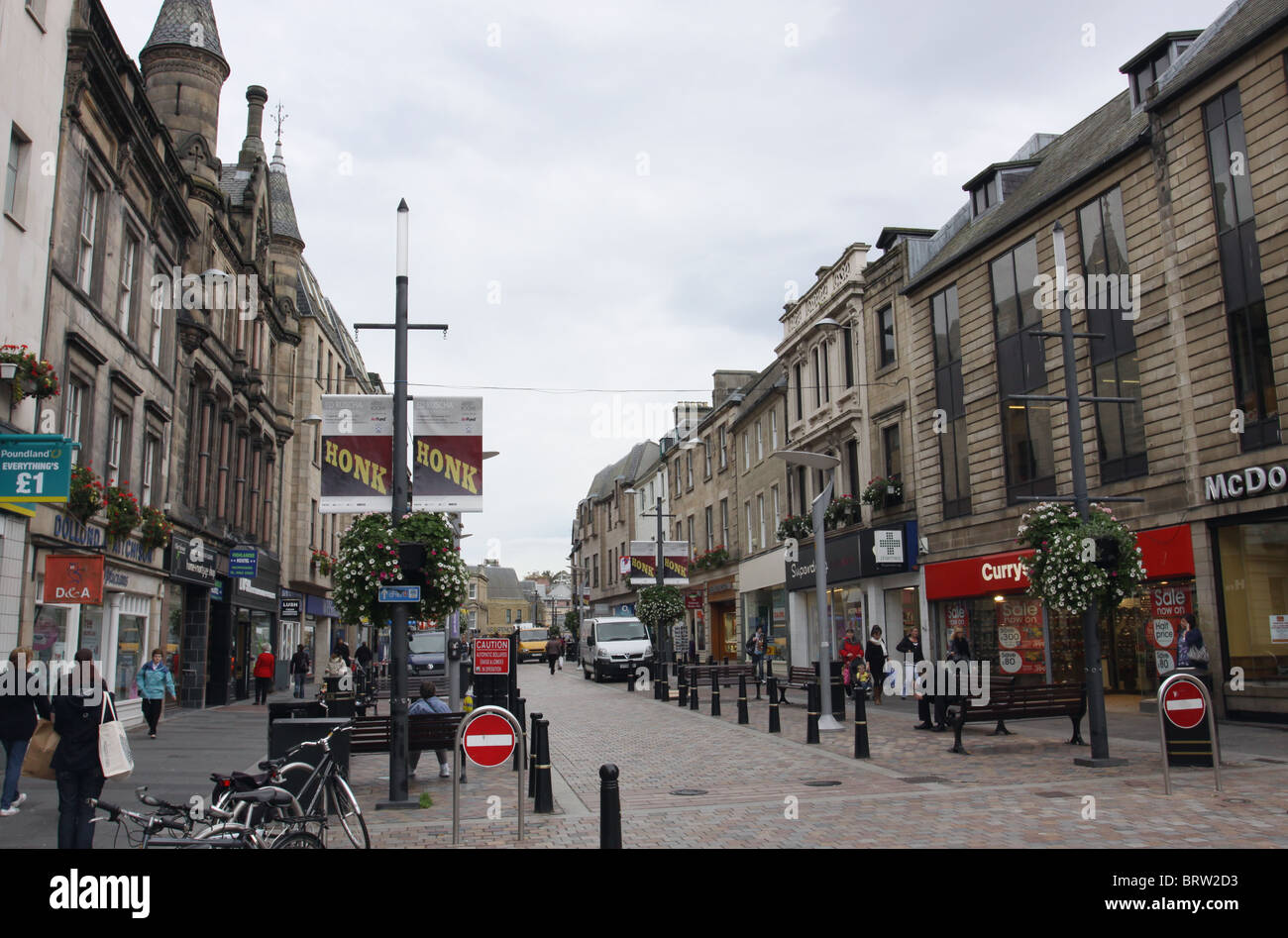 Inverness street scene Scotland October 2010 Stock Photo - Alamy