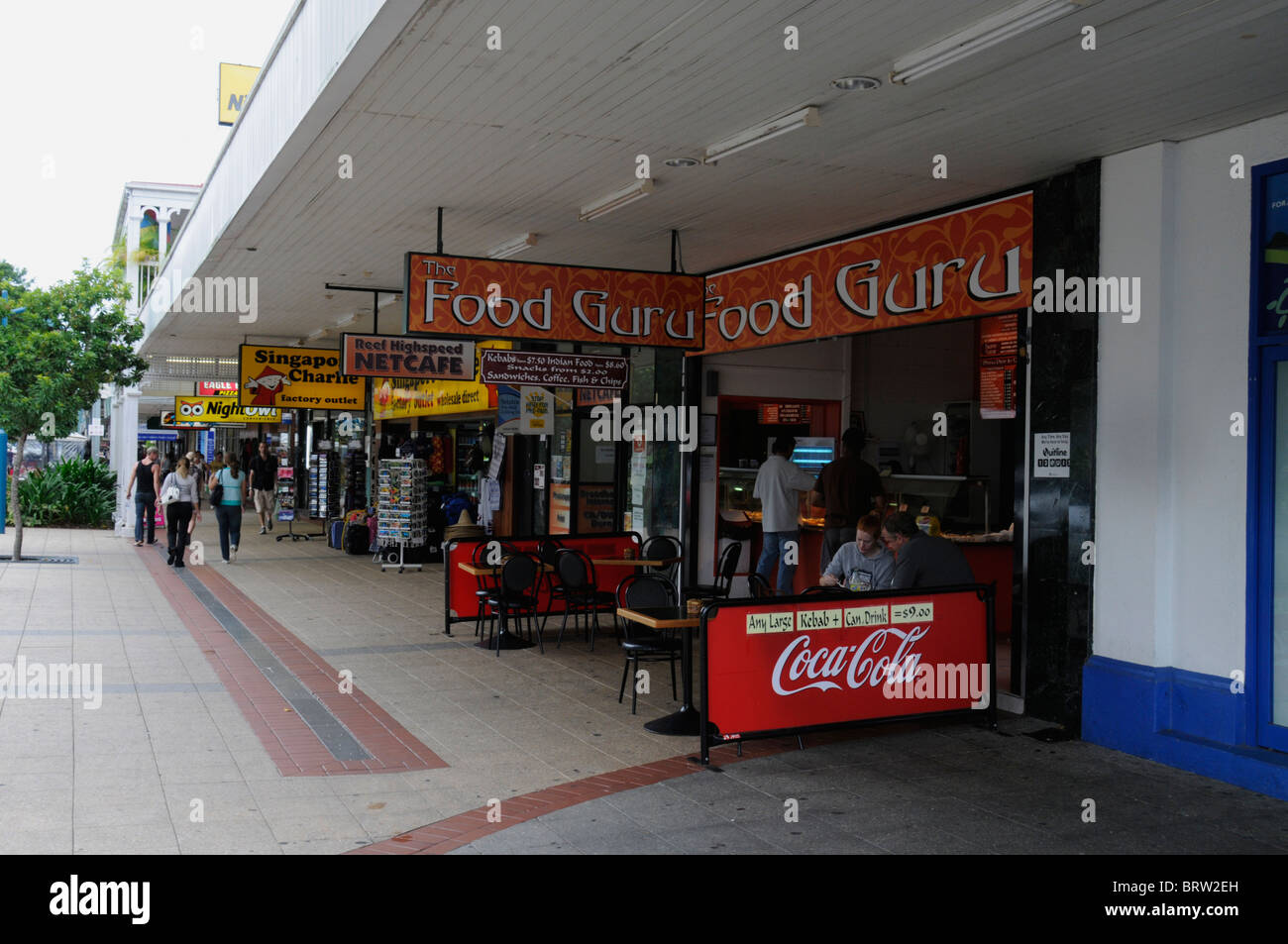 Cafes in Shield Street, Cairns, Queensland, Australia Stock Photo - Alamy