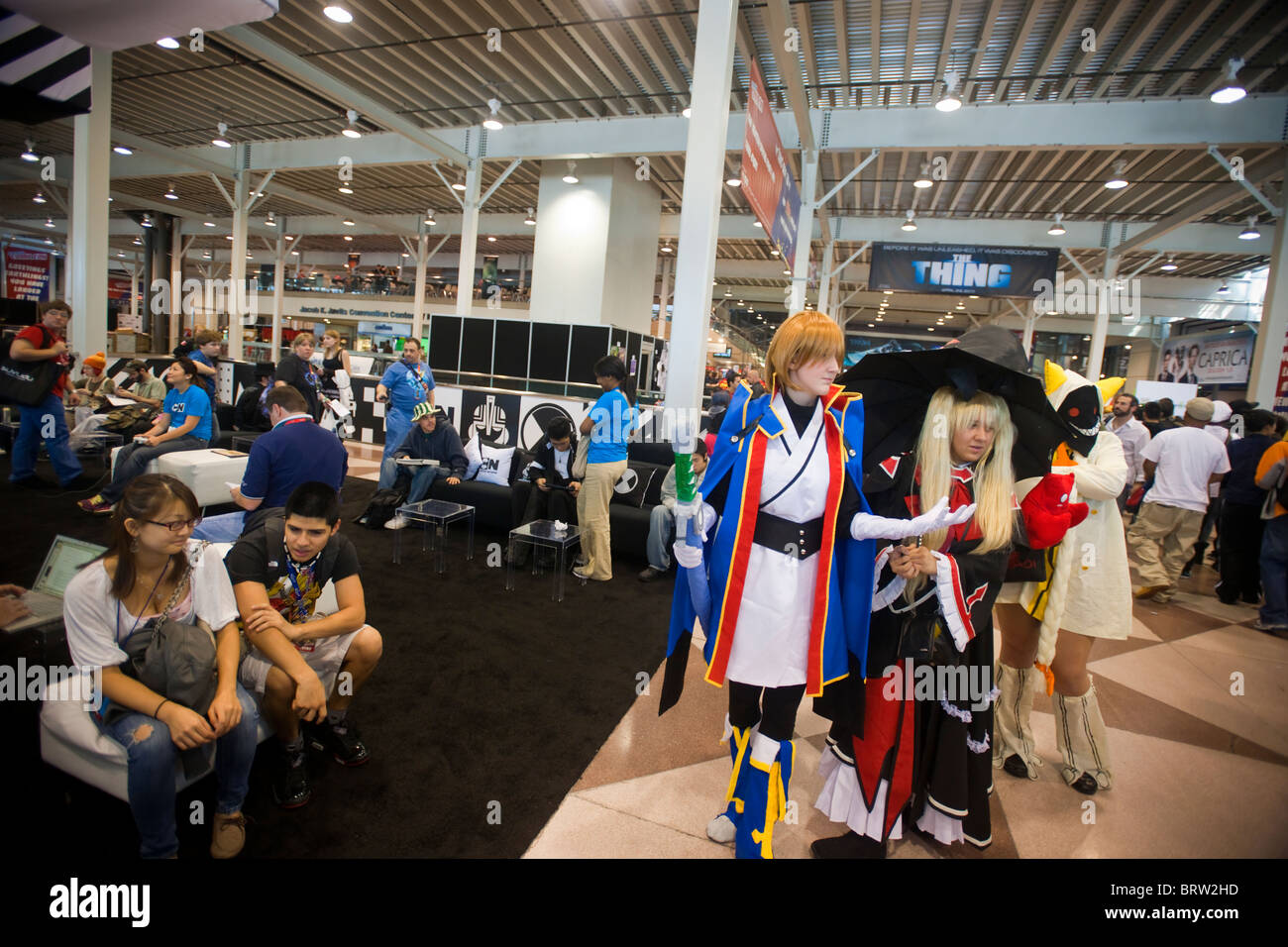 Thousands arrive at Comic Con at the Jacob Javits Convention Center in ...