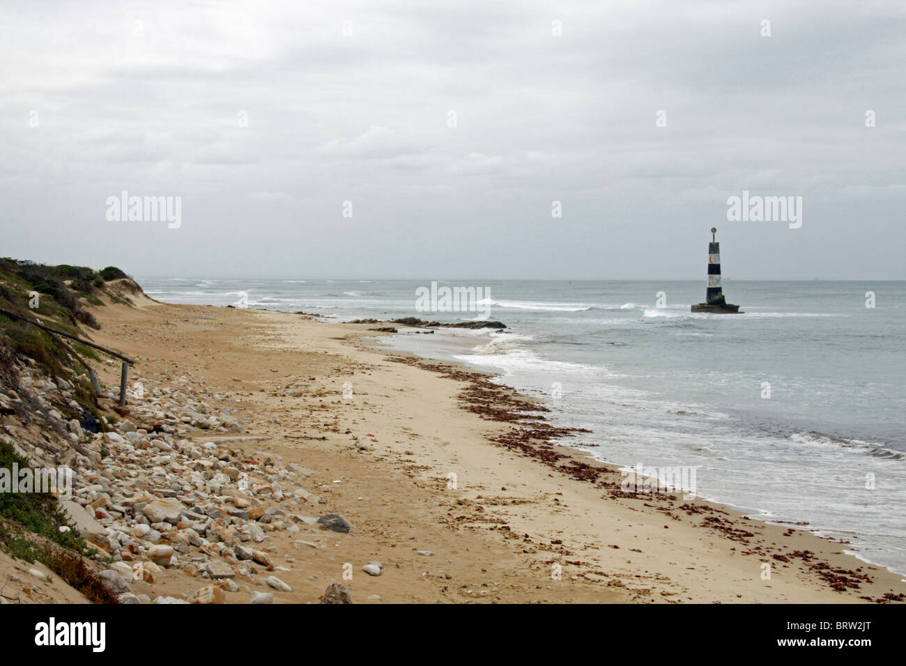 The lighthouse at Recife Point, a nature reserve close to Port ...