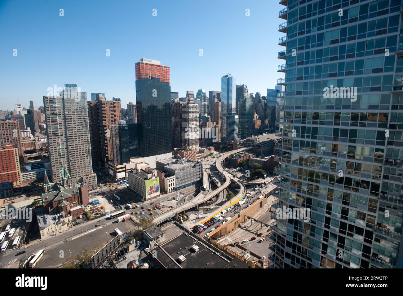 Luxury high rise buildings and other development in West Midtown ...