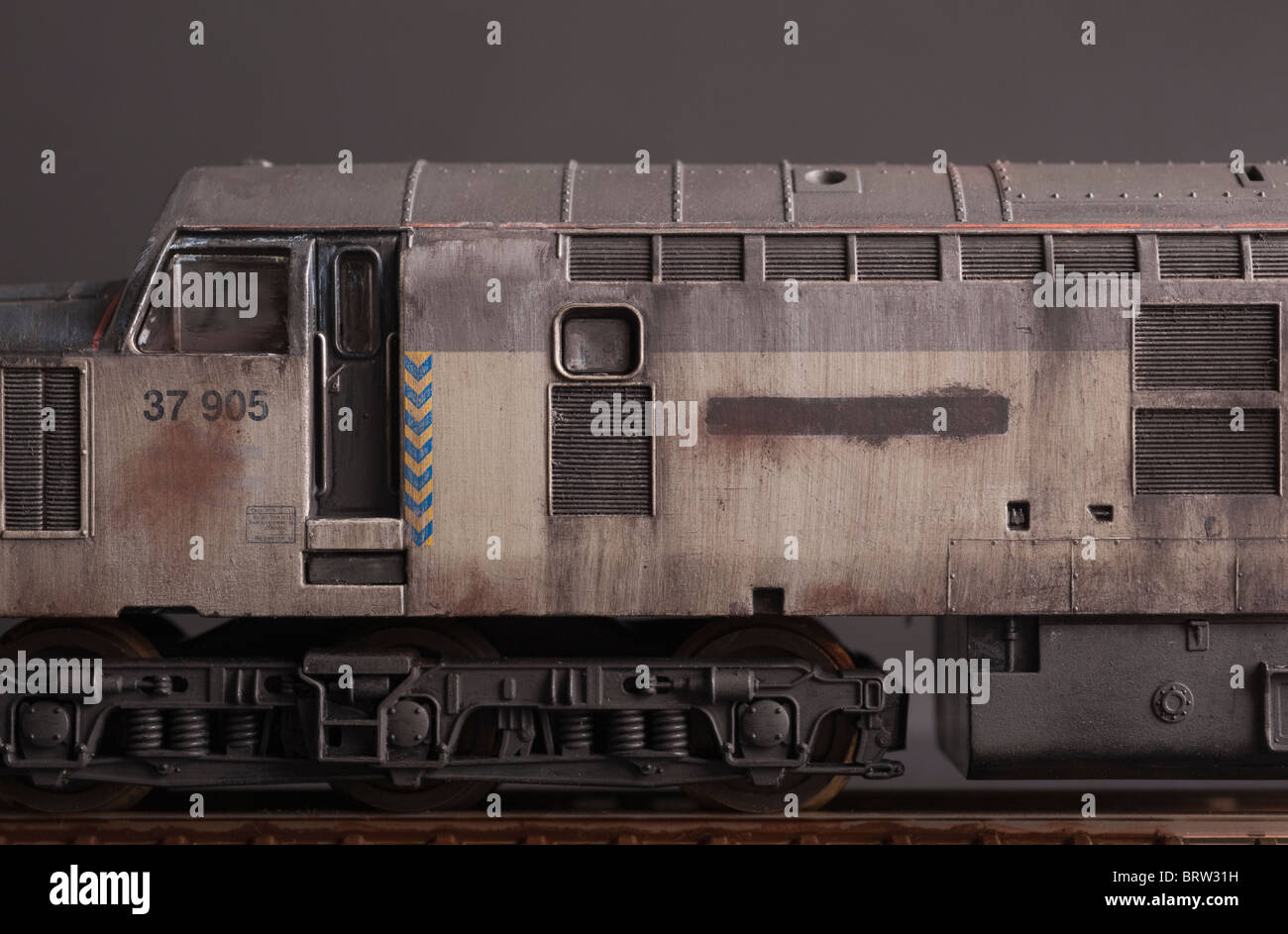 Class 37 Diesel, Trainload Freight Metals Livery Stock Photo - Alamy
