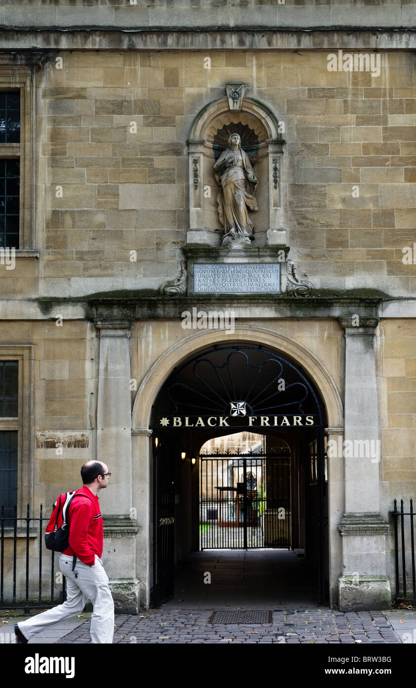 Entrance to Blackfriars hall, Oxford Stock Photo - Alamy