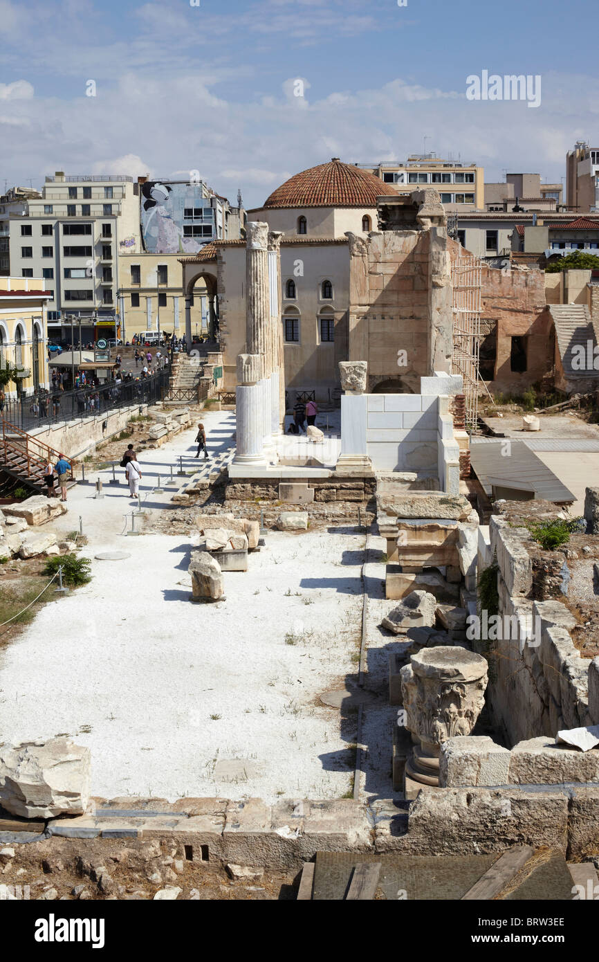 Hadrian's Library Athens Greece Stock Photo - Alamy